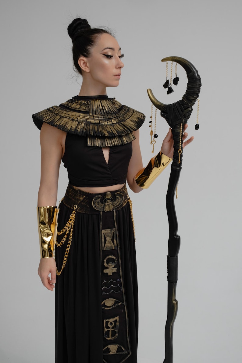Crescent Moon Staff Hecate Goddess Inspired With Hanging Keys and ...