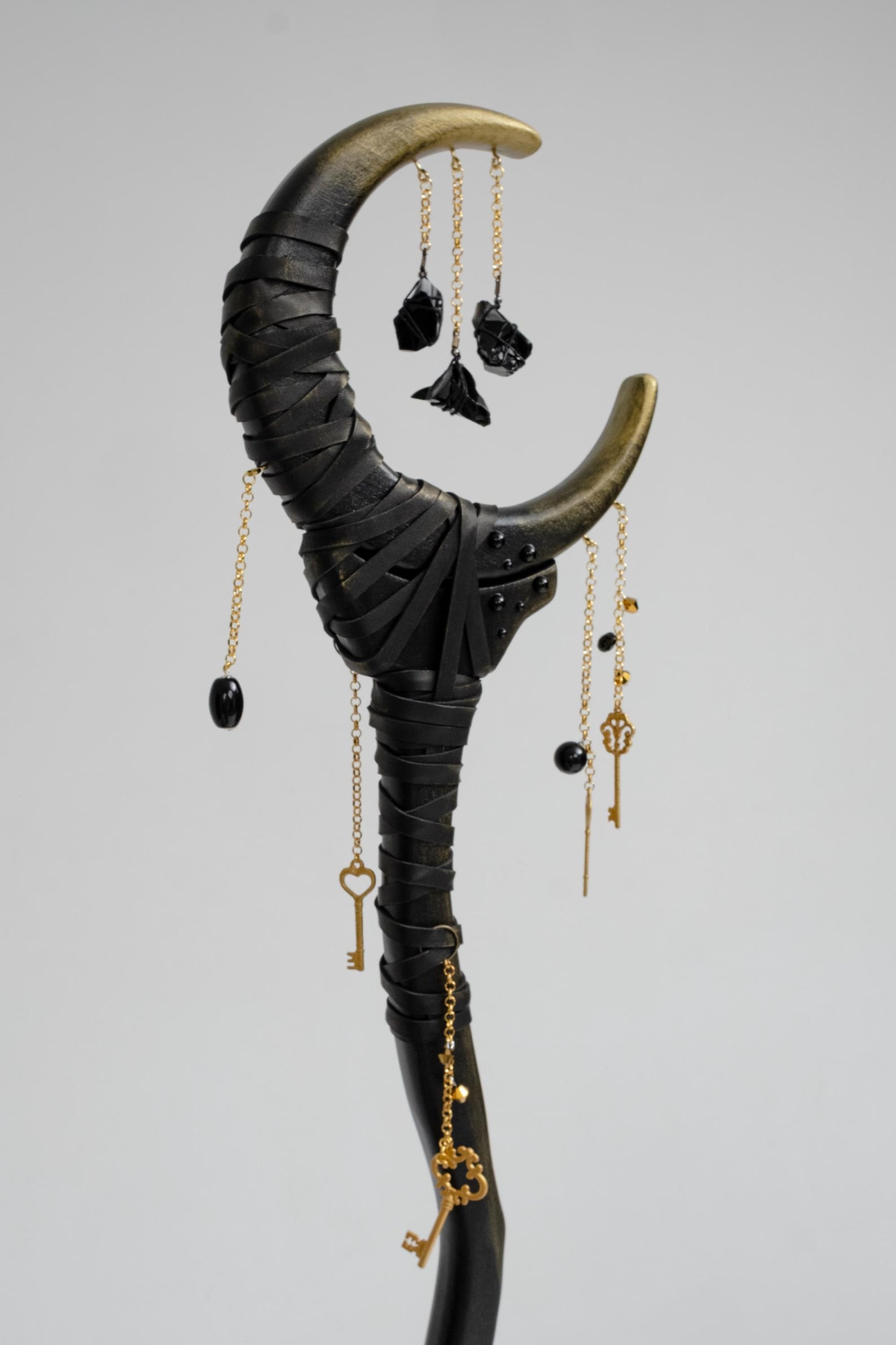 Crescent Moon Staff Hecate Goddess Inspired With Hanging Keys and ...