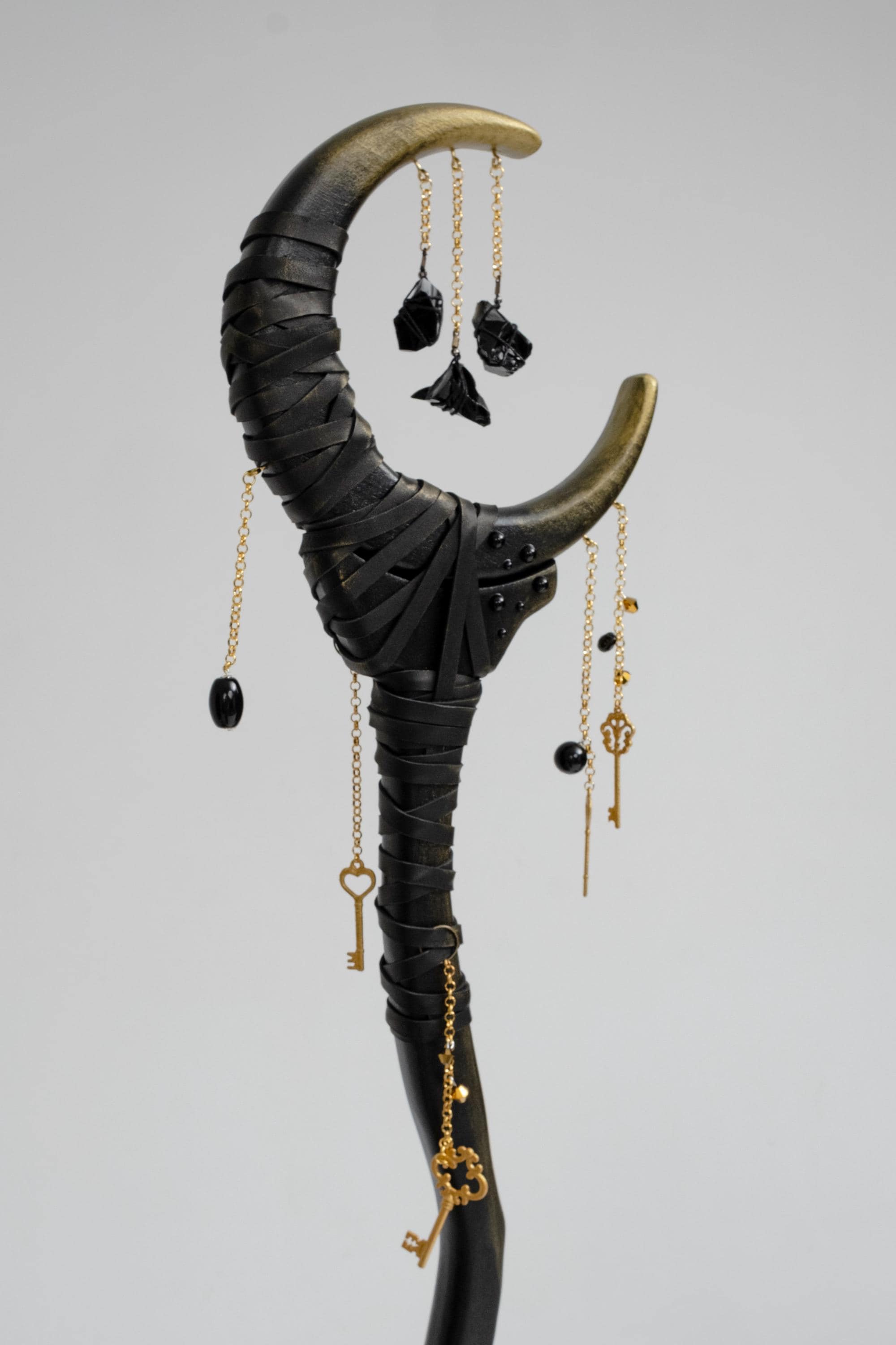 Crescent Moon Staff Hecate Goddess Inspired With Hanging Keys and ...
