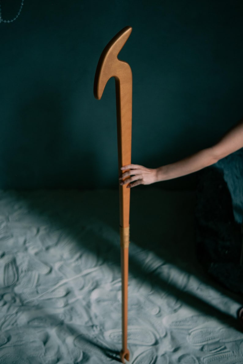 A Golden Seth Staff, Ancient Egypt Cosplay, Egyptian Cross Staff ...