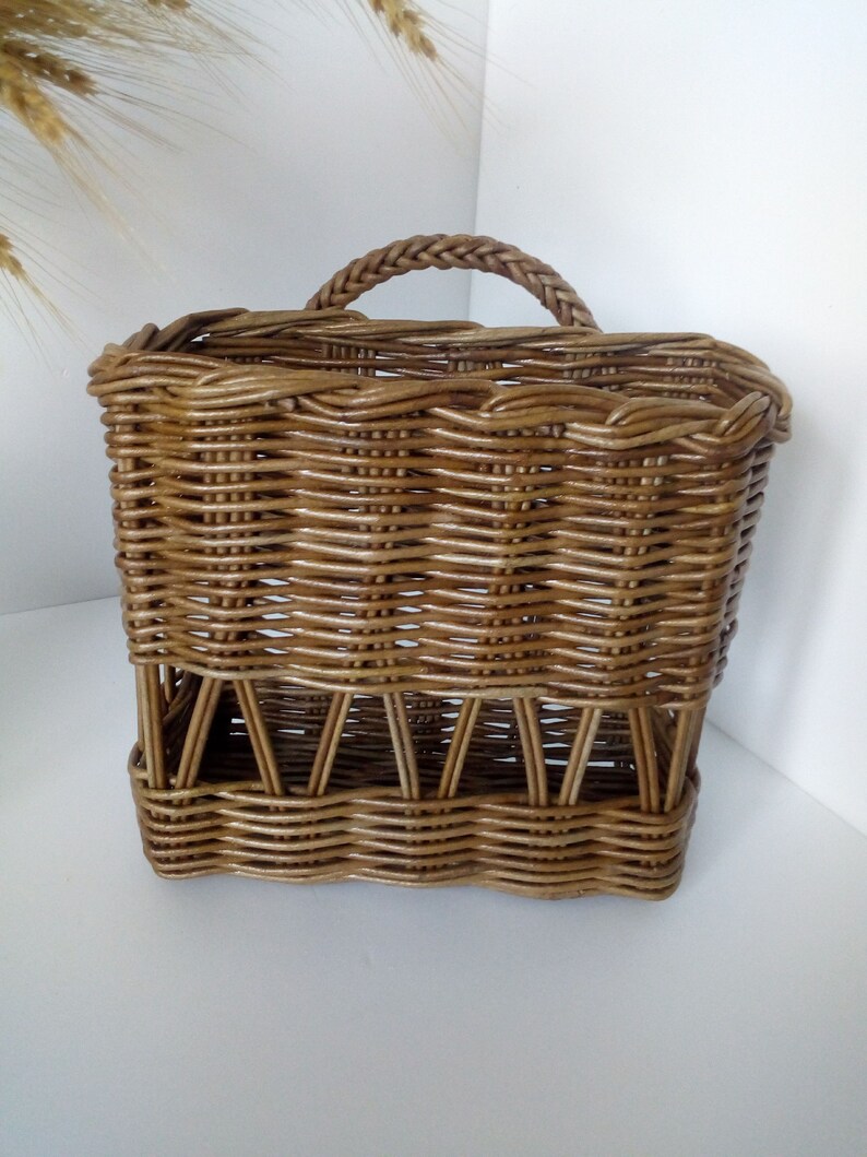 Charming Handwoven Front Door Basket for Rustic Farmhouse Décor - Etsy