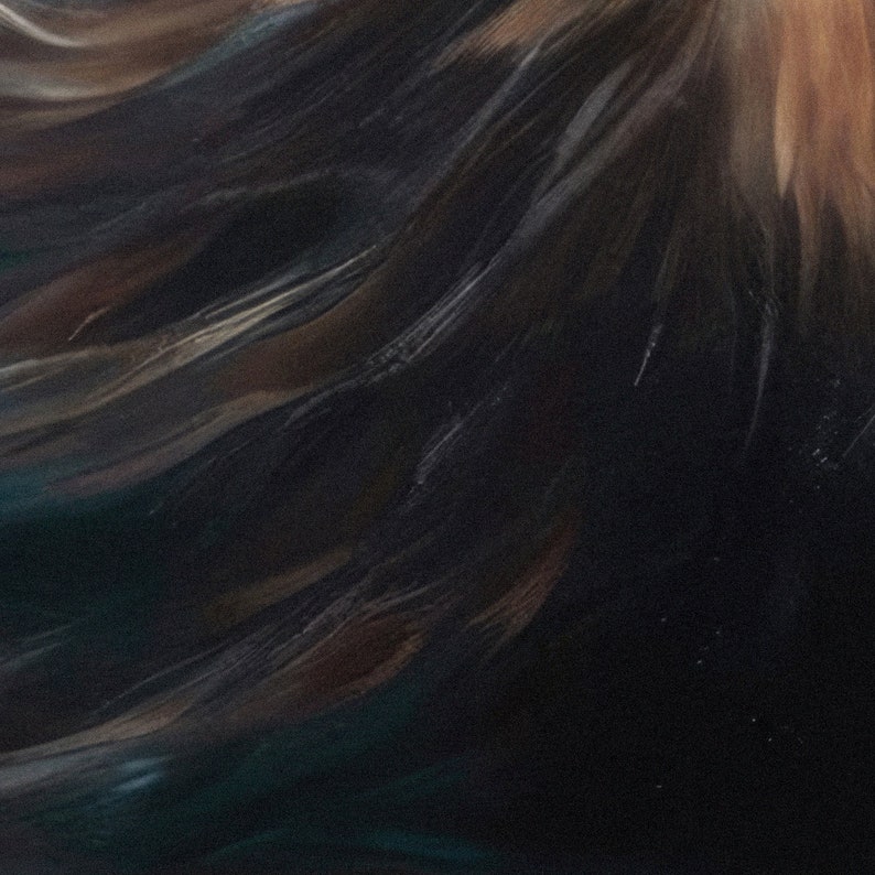 Adrift Woman Floating in Water Print Tranquil Turquoise Sea Home Decor ...