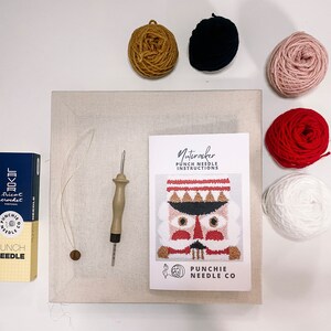 Christmas Nutcracker Punch Needle Kit Lavor Adjustable Punch Needle All Materials Included Punch ...