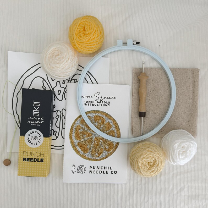 Lemon Squeeze Punch Needle Kit | Lavor Adjustable Punch Needle | All ...