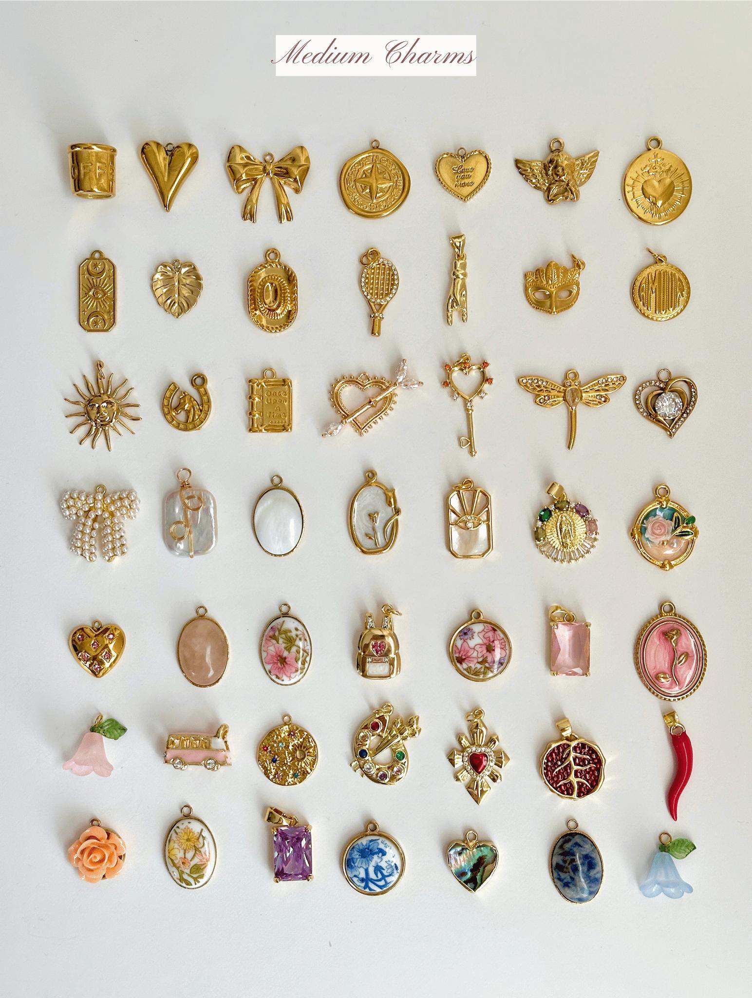 DIY Charm Soup Starter Kit – Gold Plated Charms for Jewelry Making ...