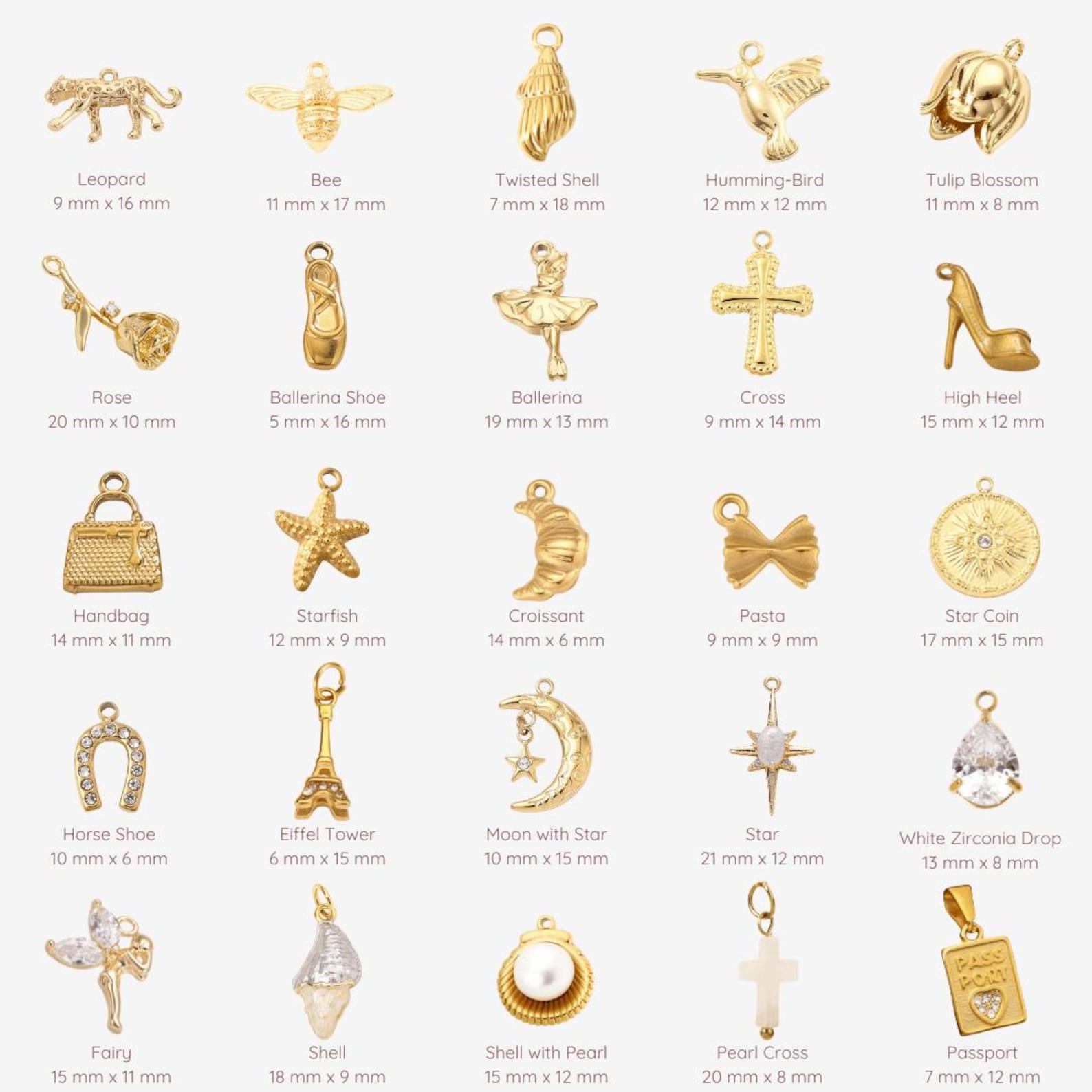 DIY Charm Soup Starter Kit – Gold Plated Charms for Jewelry Making ...