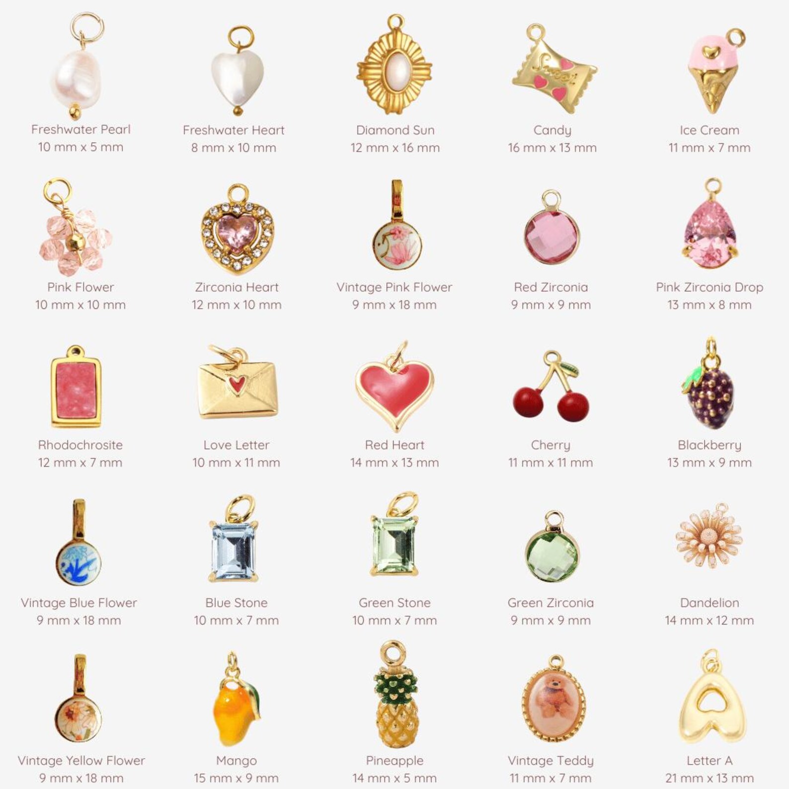 DIY Charm Soup Starter Kit – Gold Plated Charms for Jewelry Making ...