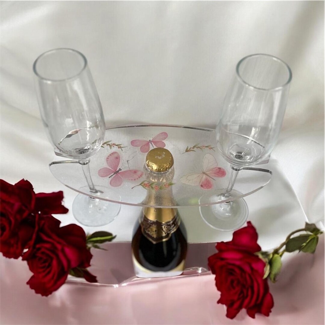 Resin Wine |champagne Butler |wine Rack |wine Stand |glass Holder Pack ...