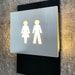 Illuminated LED WC Sign, Bathroom Sign, Toilet Sign, Restroom Sign - Etsy