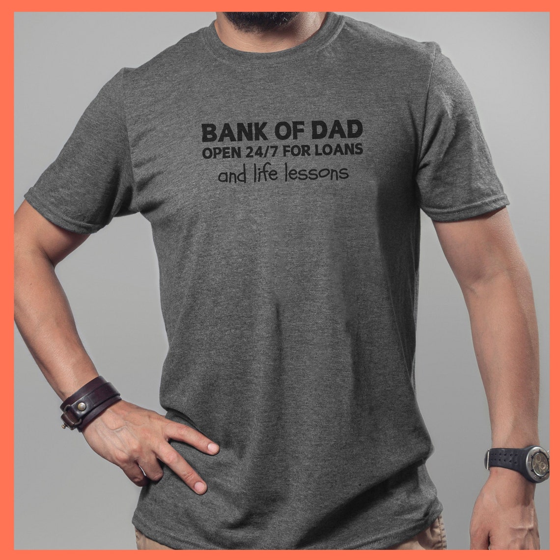 Bank of Dad Funny Tshirt Father's Day Gift Unique Fathers Day ...