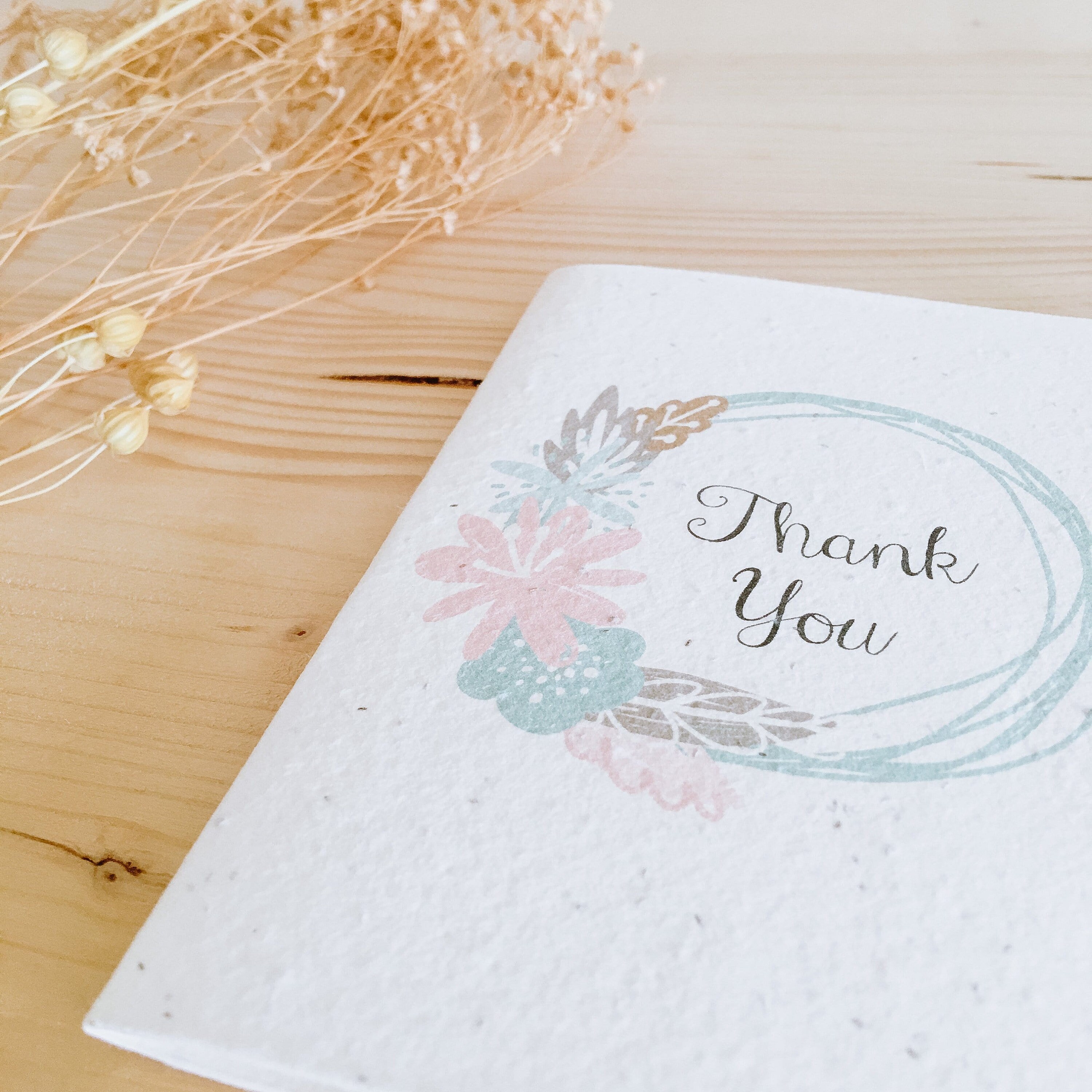 Thank You Plantable Seed Card, Greeting Card, Eco Friendly Compostable ...