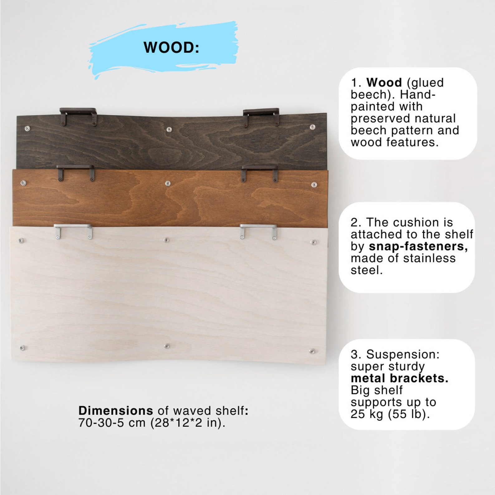 Curved Cat Wall Shelf: Modern Floating Cat Bed Furniture - Etsy