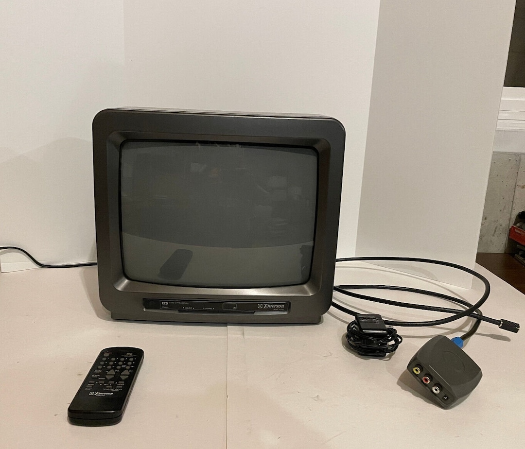 Emerson 13 CRT TV TC1353 Gaming With Remote A/V Modulator - Etsy