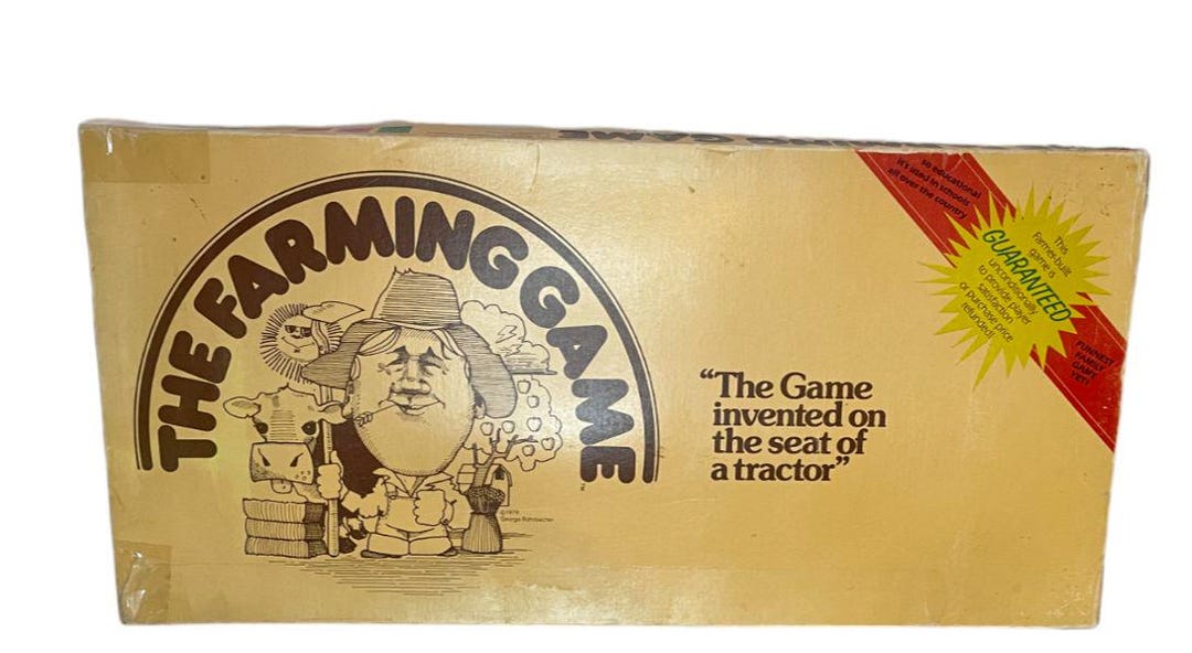 The Farming Game 1979 Board Game - Etsy