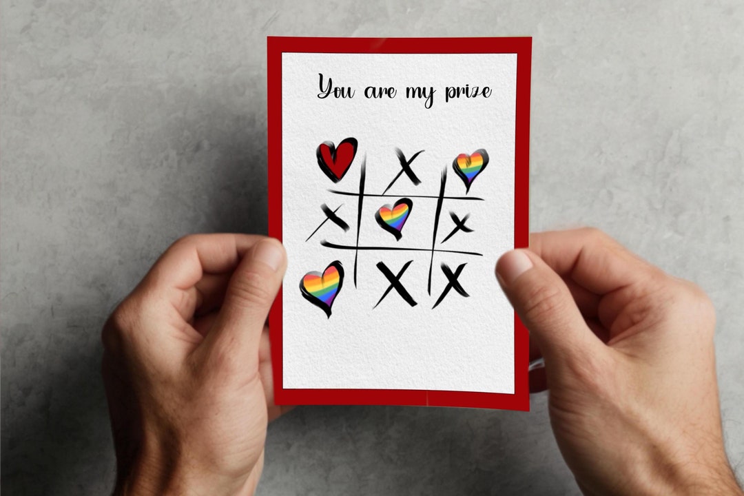 Gay Valentines Days Postcards, LGBT Valentines Day Postcard Digital ...