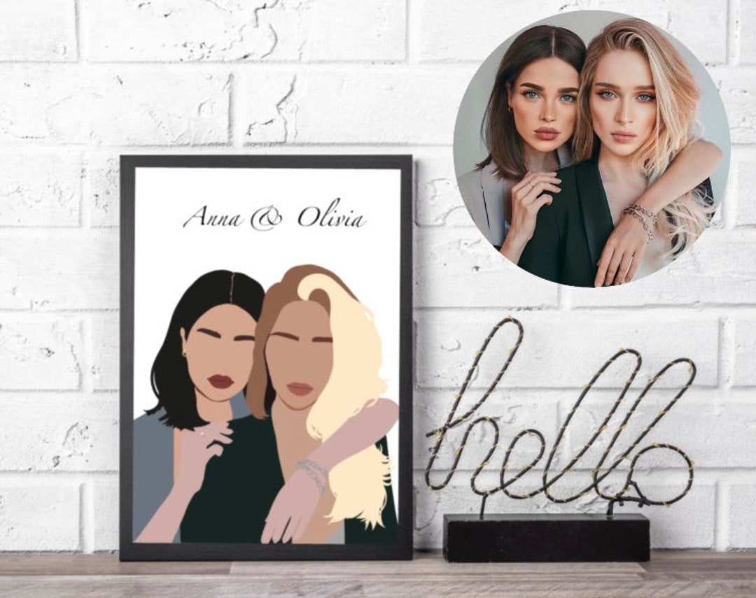 Custom Faceless Portrait, Faceless Family Portrait, Personalized Gift ...