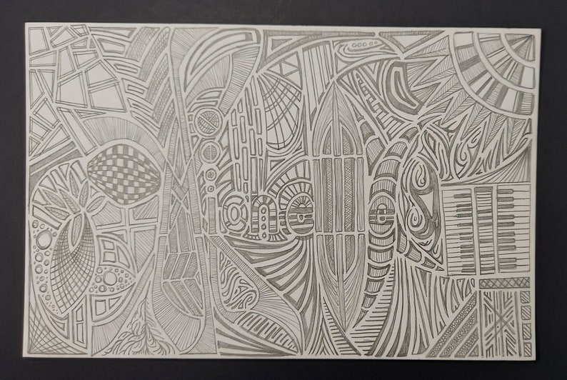 Zentangle Name Art - Etsy