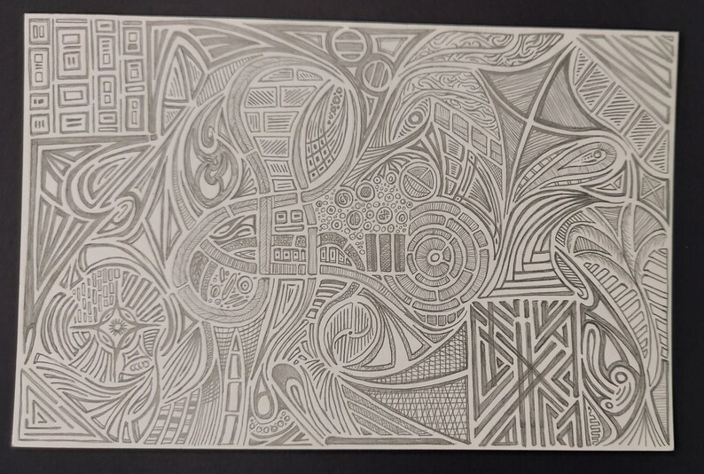 Zentangle Name Art - Etsy