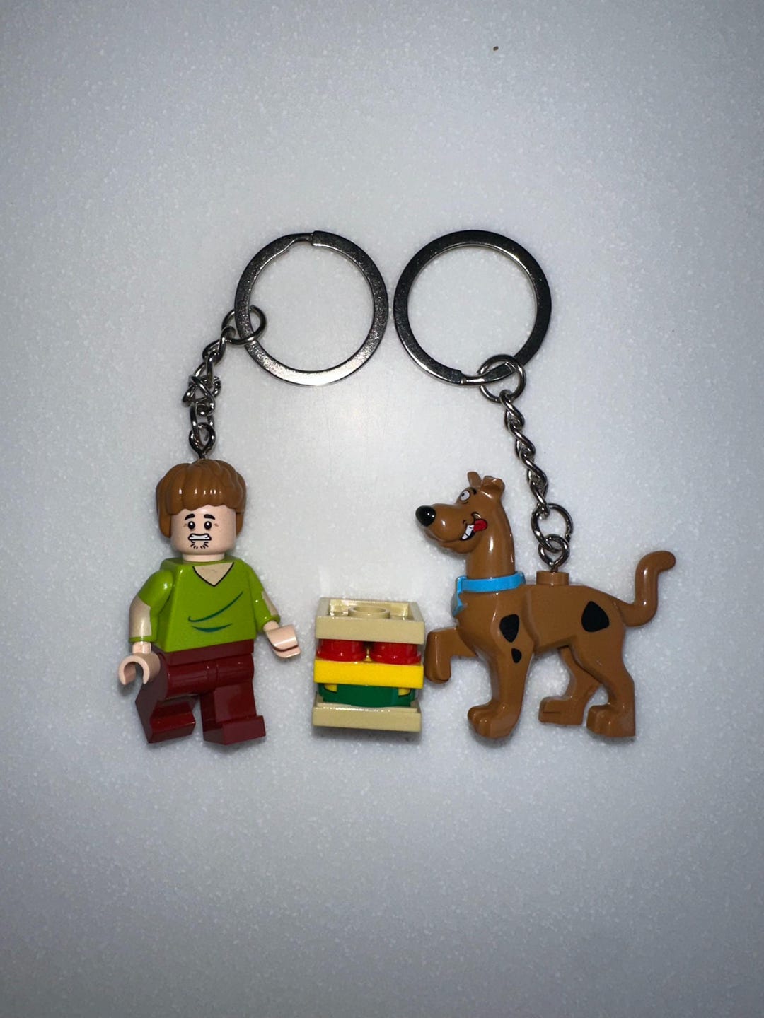 Scooby Doo LEGO Keychain Scooby & Shaggy Characters - Etsy