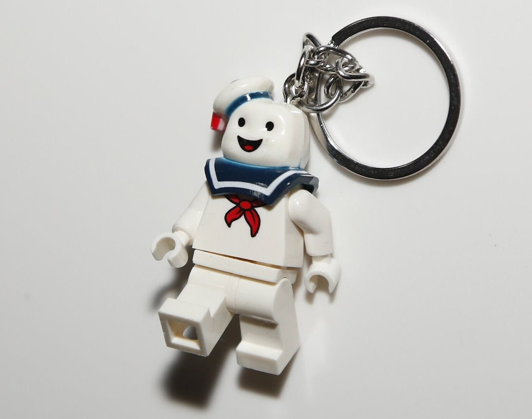 Stay Puft Marshmallow Man LEGO Keychain for Ghostbusters Fans - Etsy