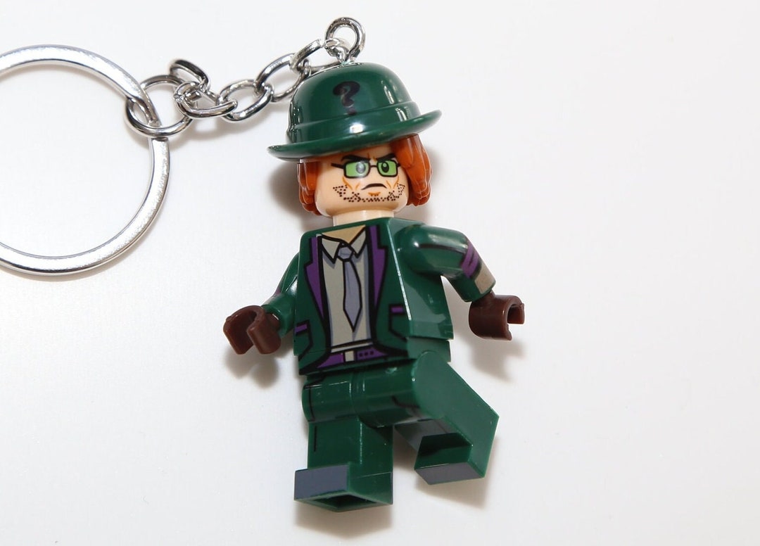 LEGO Keychain of the Riddler for Batman DC Comics Enthusiasts - Etsy
