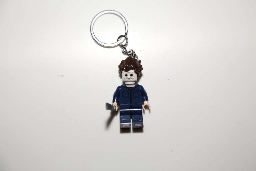 Michael Myers LEGO Keychain for Haloween Film Fans - Etsy