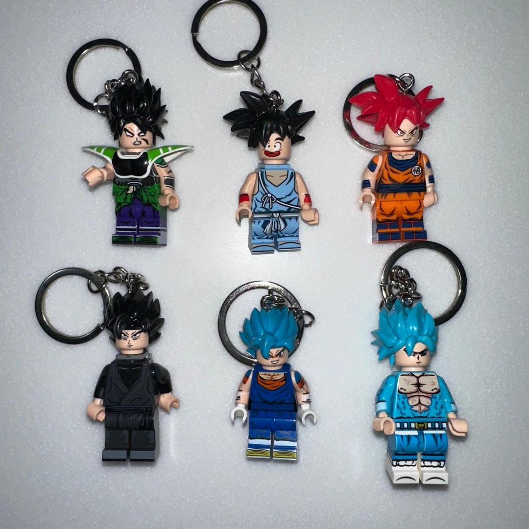 Dragon Ball Z Goku, Vegeta Super Sayan, Badrok Key Chain - Etsy