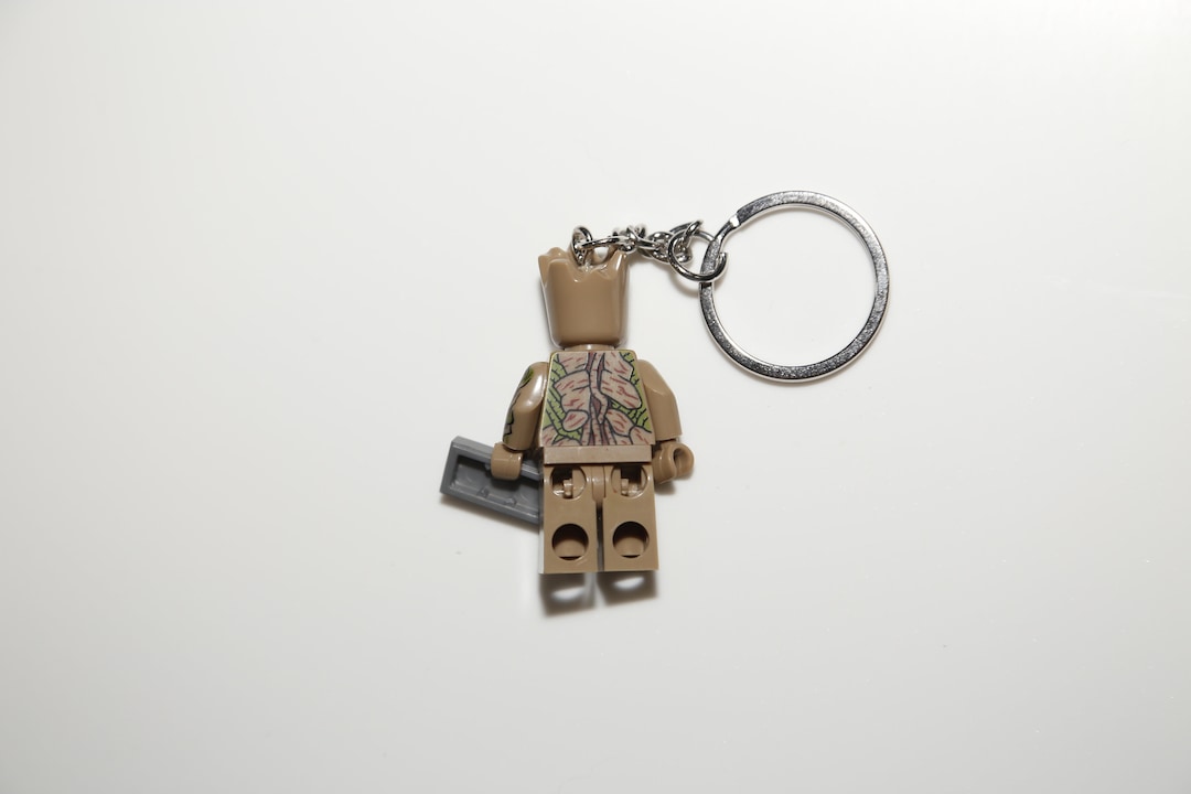 Baby Groot LEGO Keychain for Marvel Fans - Etsy