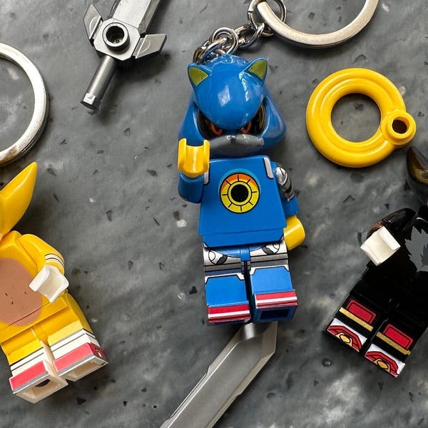 Sonic the Hedgehog Keychain - Etsy