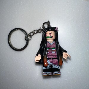 Demon Slayer Lego Key Chain - Nezuko Kamado, Akaza, Obanai Iguro ...