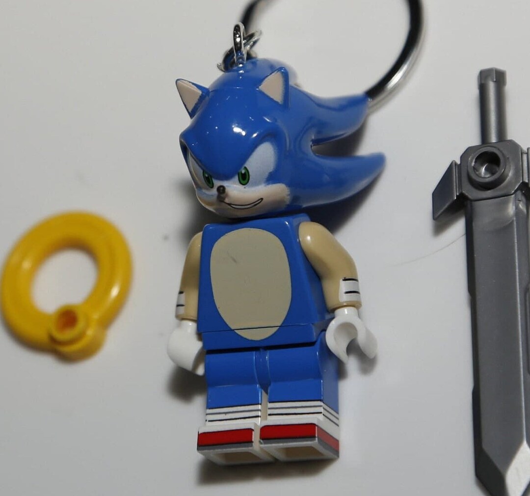 Sonic the Hedgehog Keyring - Etsy