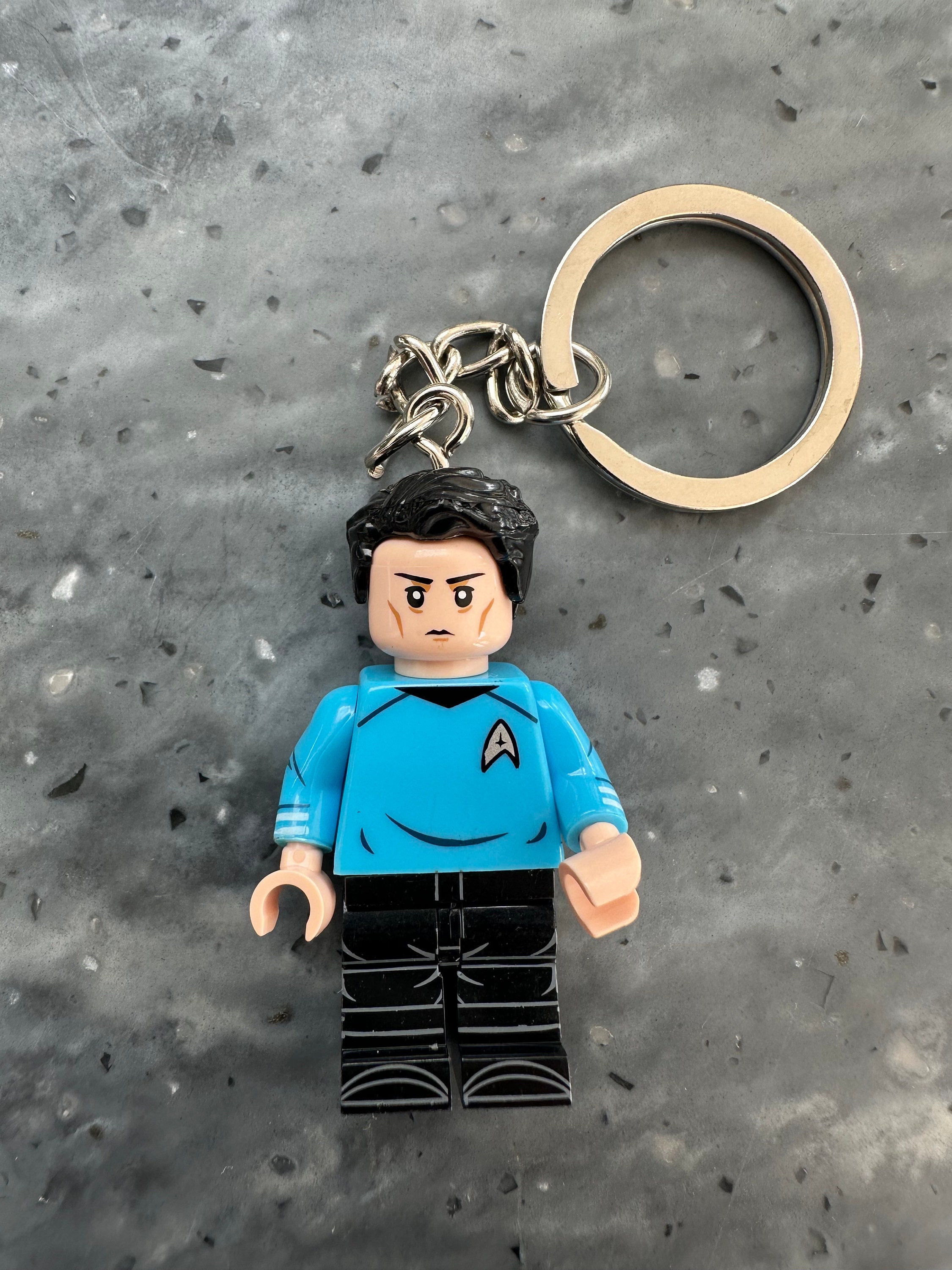 Star Trek LEGO Keychain Including Spok, Admiral James T. Kirk ...