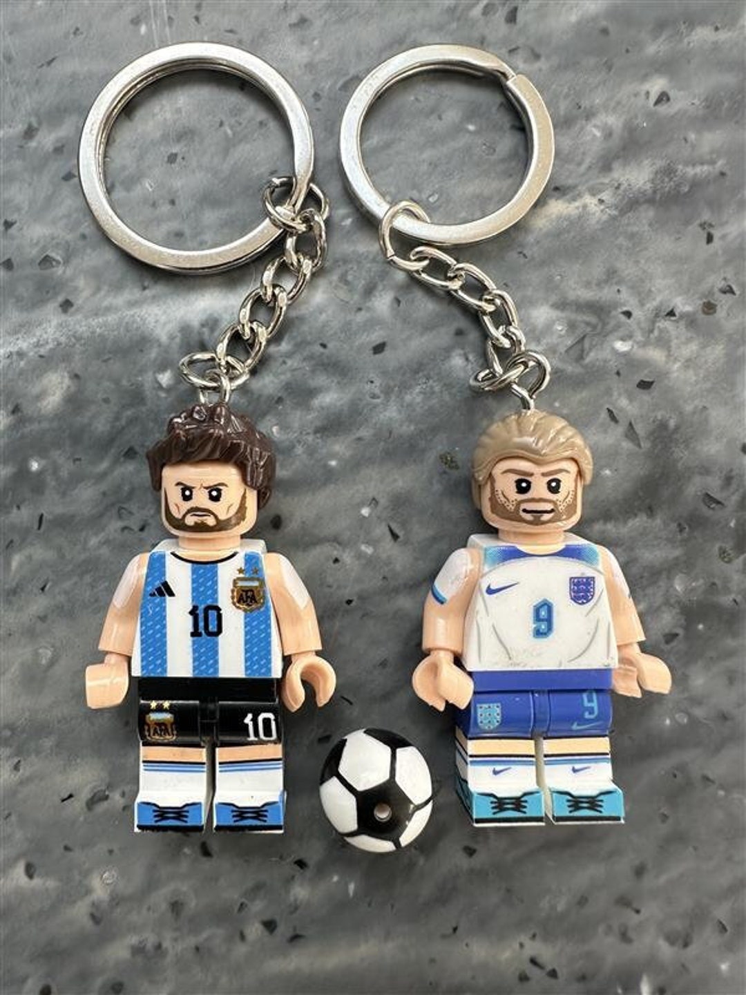 Lionel Messi Argentina and Harry Kane England Football Keyring - Etsy