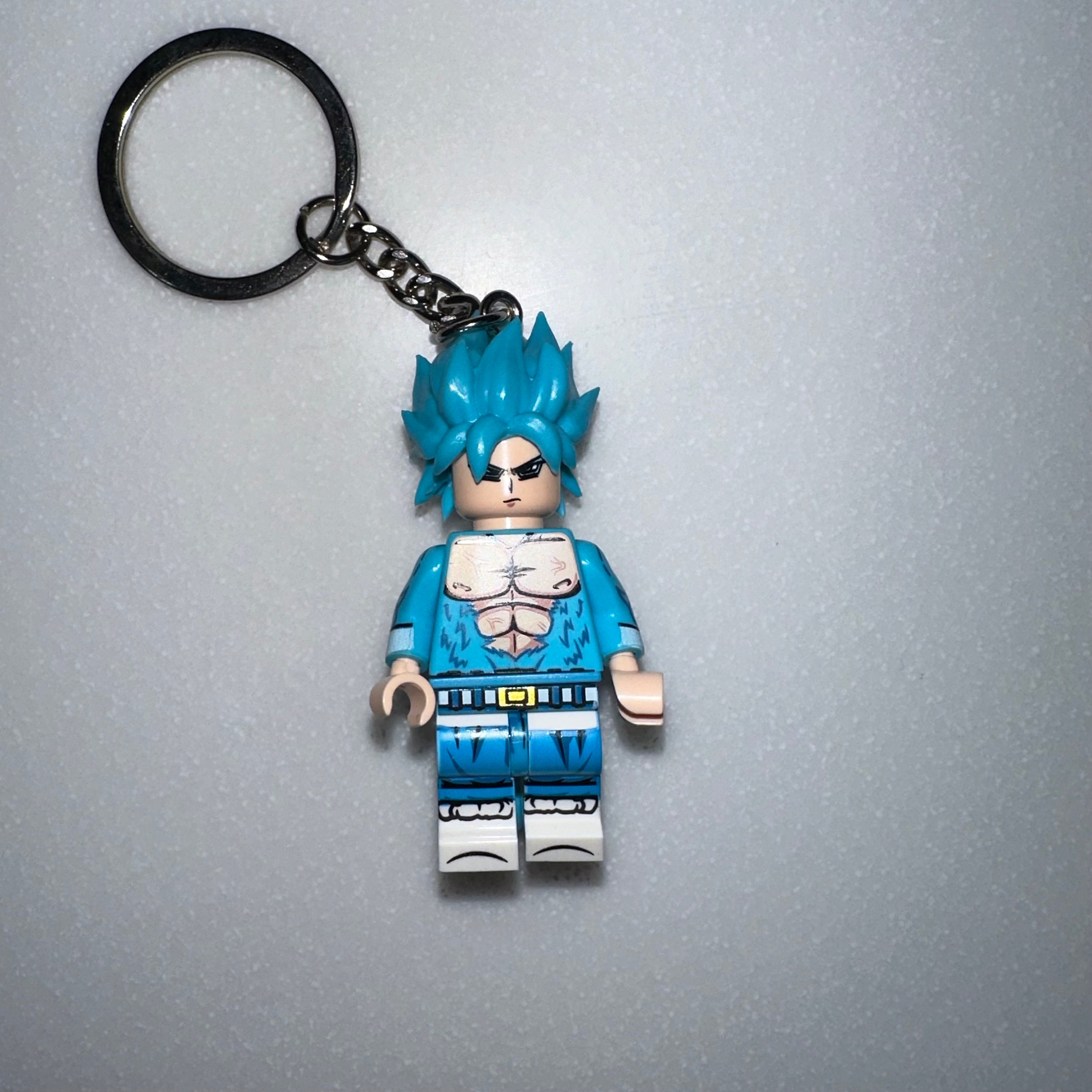 Dragon Ball Z Goku, Vegeta Super Sayan, Badrok Key Chain - Etsy