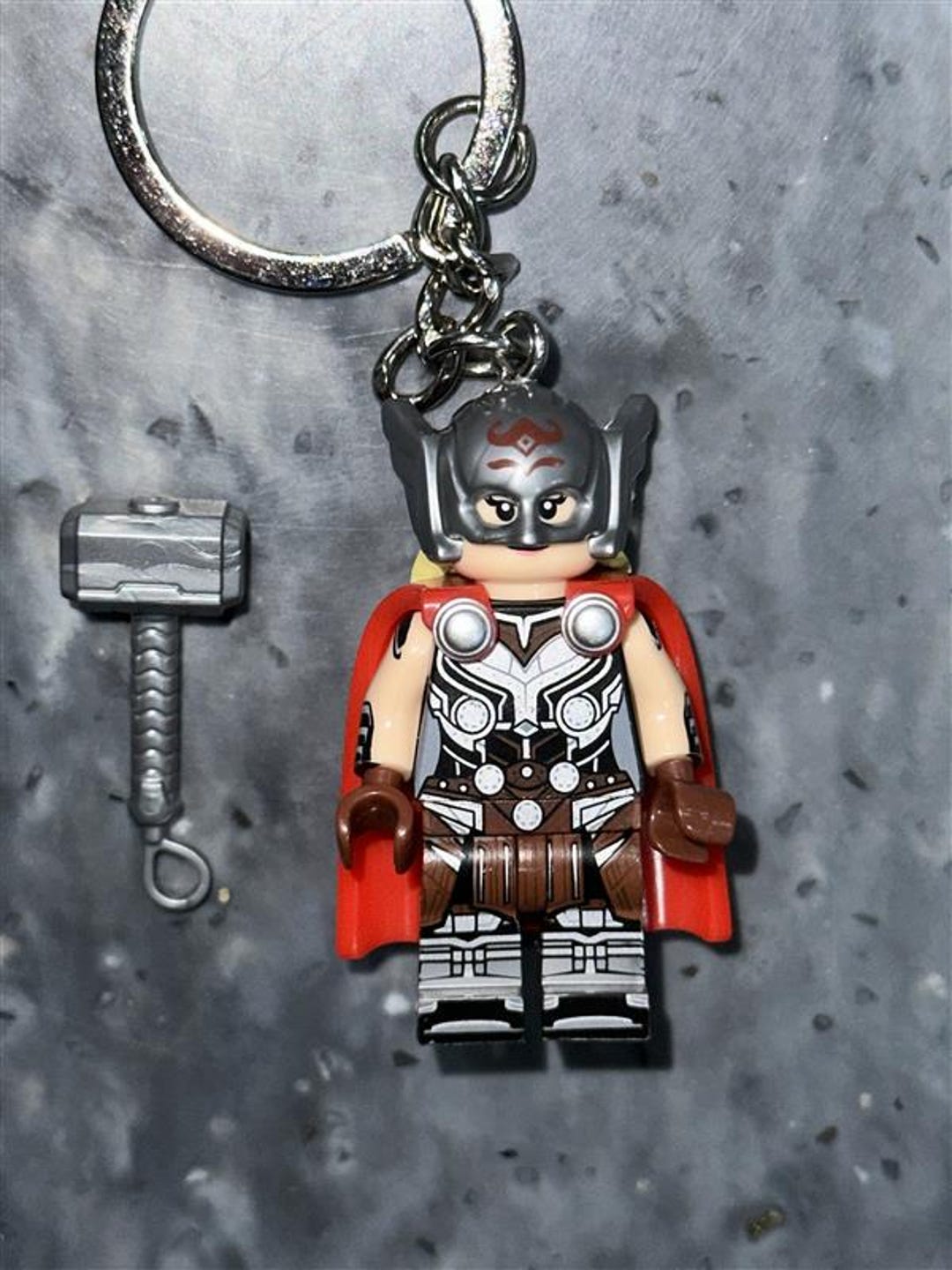 Thor LEGO Keychain - Marvel Thor and Brother Loki - Etsy