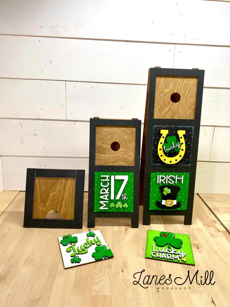 St. Patrick's Day Interchangeable Tiles 4.25x4.25"-home Decor ...