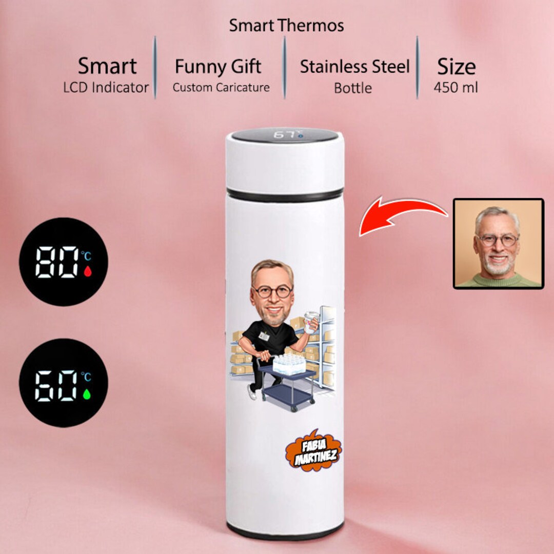 Warehouse Cartoon 15oz Drink Bottle, Funny Warehouse Worker Lover Gift ...