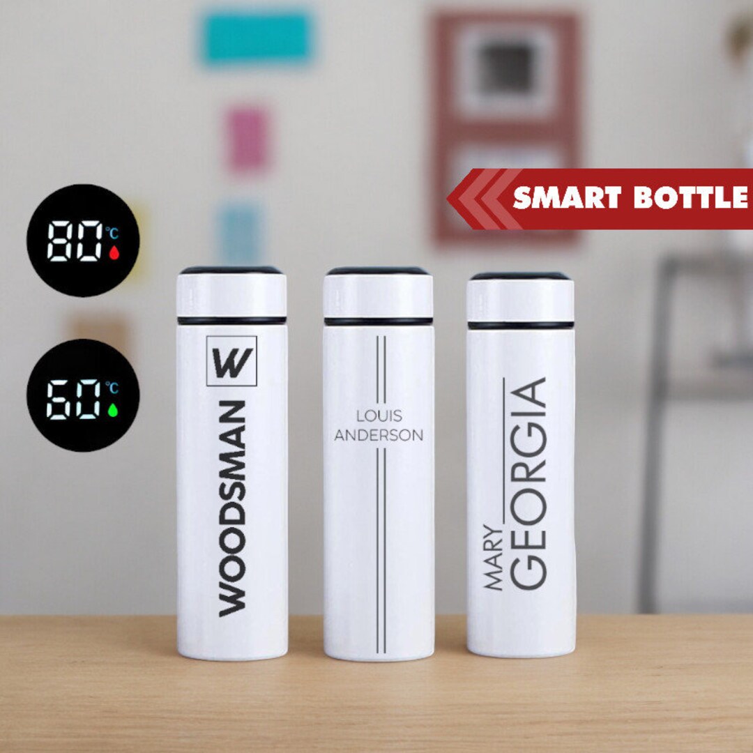 Thermos Bottle Stainless Steel 450ml, 15oz Thermos Bottle, Personalized ...