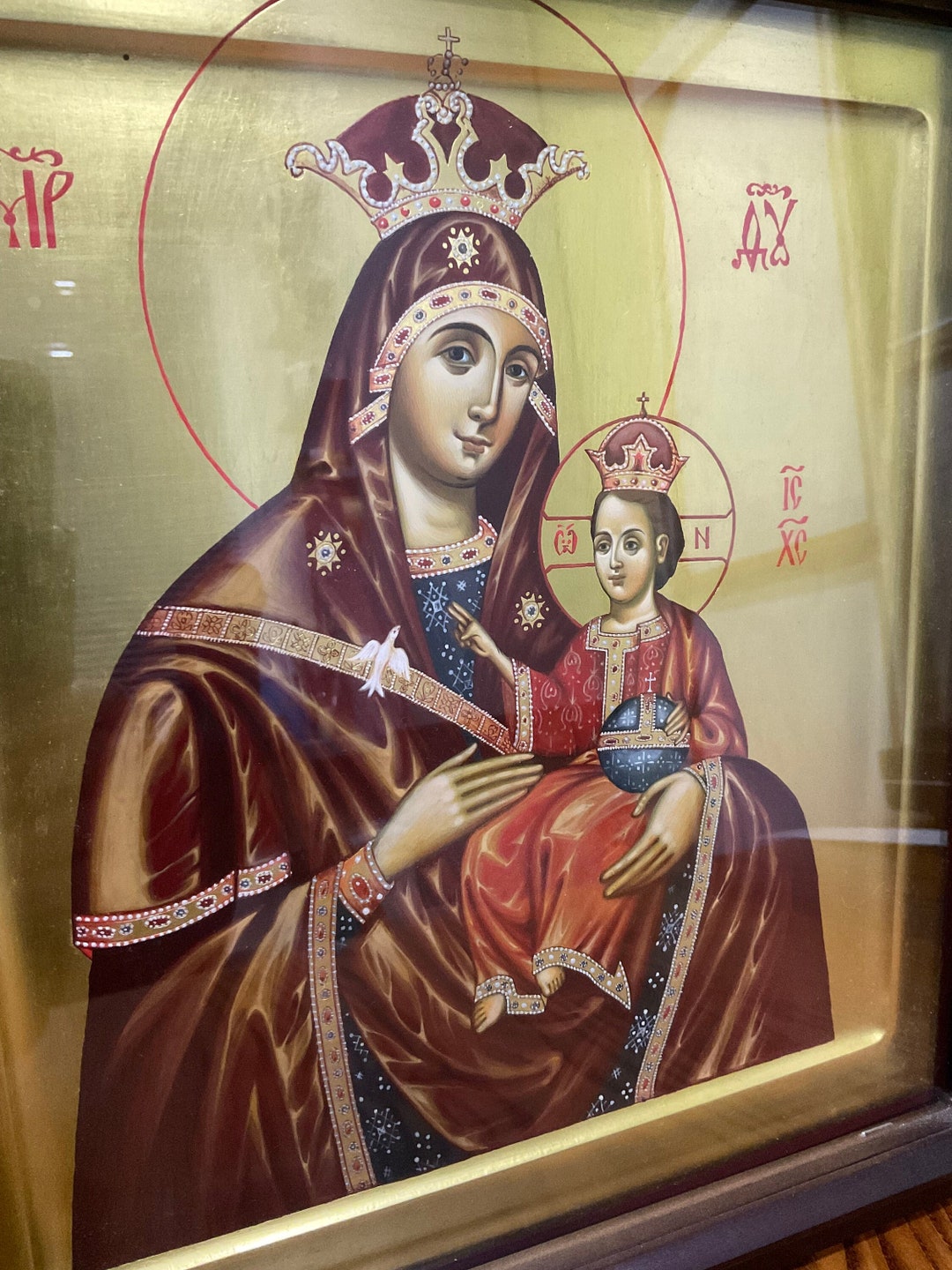 Handwritten Bethlehem Icon of the Immaculate Virgin. - Etsy