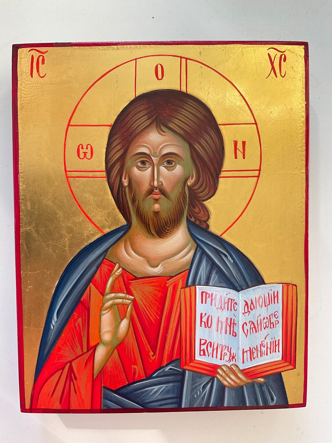 Handwritten Icon of Jesus. - Etsy
