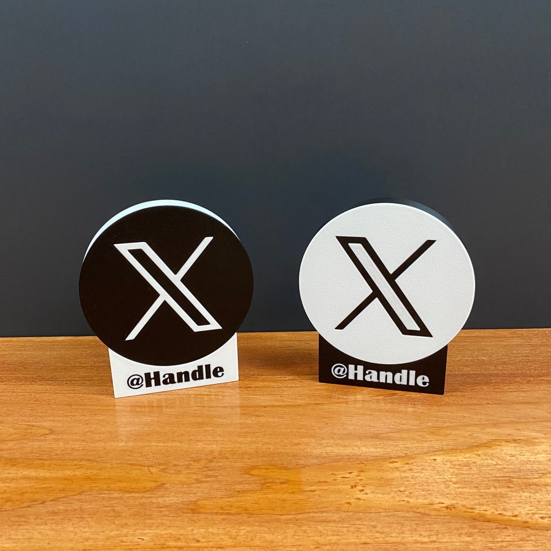 X.COM Logo With Custom Handle / X Logo - Etsy UK