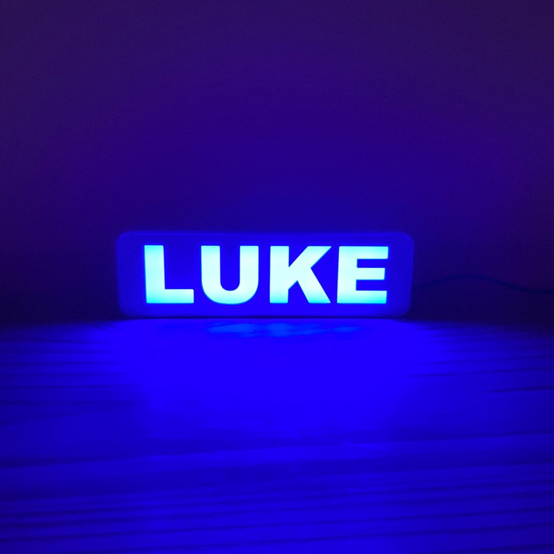 Custom LED Box Light/sign Kids Names, Gamer Tags, Anything Custom - Etsy