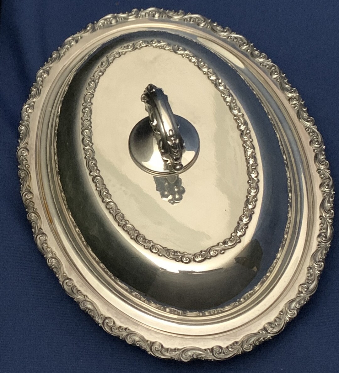 Vintage Silver Entrée Dish - Etsy