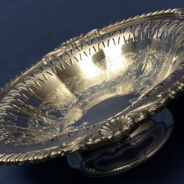 Silver Serving Bowl - Etsy