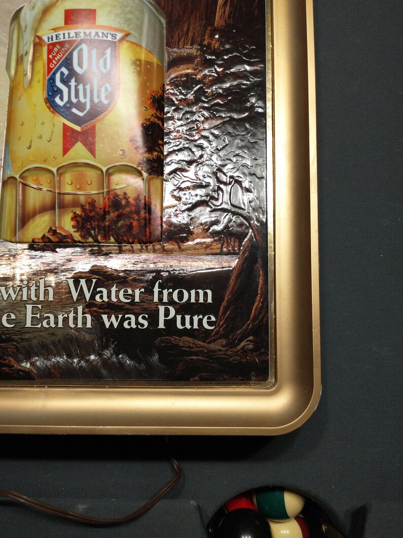Heileman's 1985 Old Style Beer Waterfall Light. - Etsy