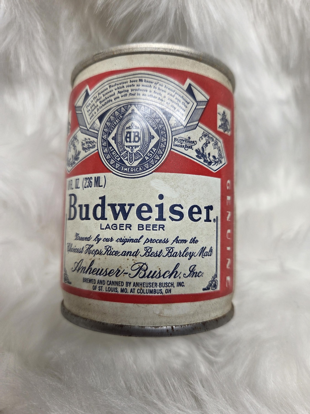 Budweiser 8oz Steel Beer Can - Etsy