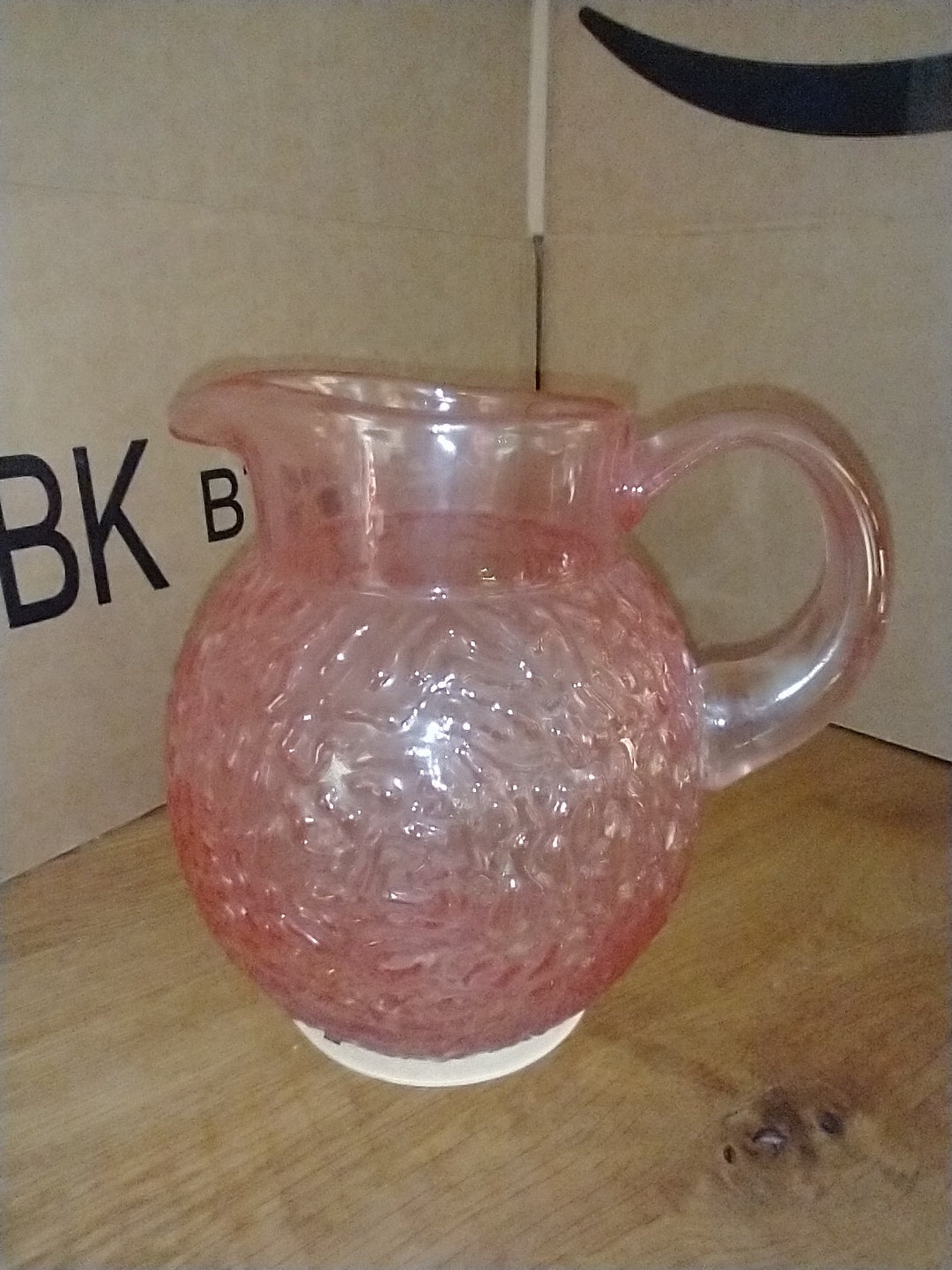 Vintage Teleflora Pink Pitcher Vase - Etsy