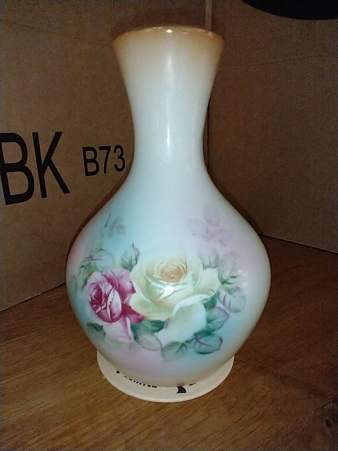 RS Prussia Circa 1980 Reproduction Beautiful Floral Vase - Etsy