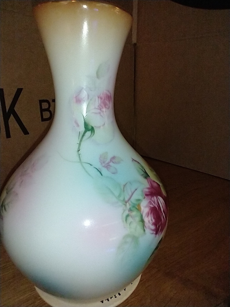 RS Prussia Circa 1980 Reproduction Beautiful Floral Vase - Etsy