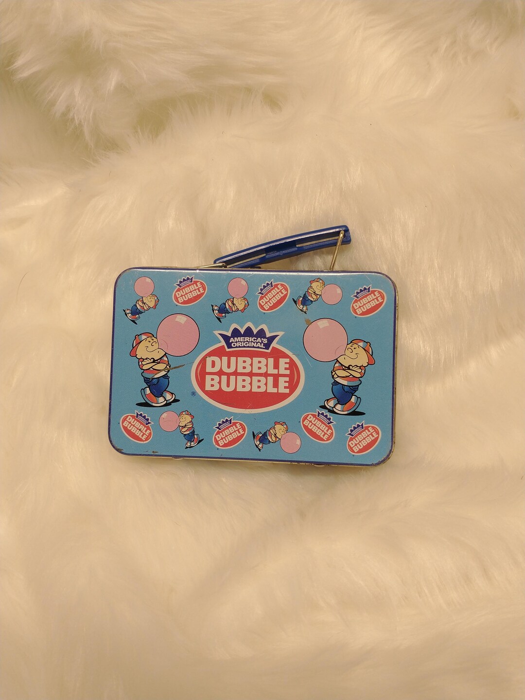 Vintage Look Reproduction Dubble Bubble Chewing Gum Mini Tin Lunchbox ...